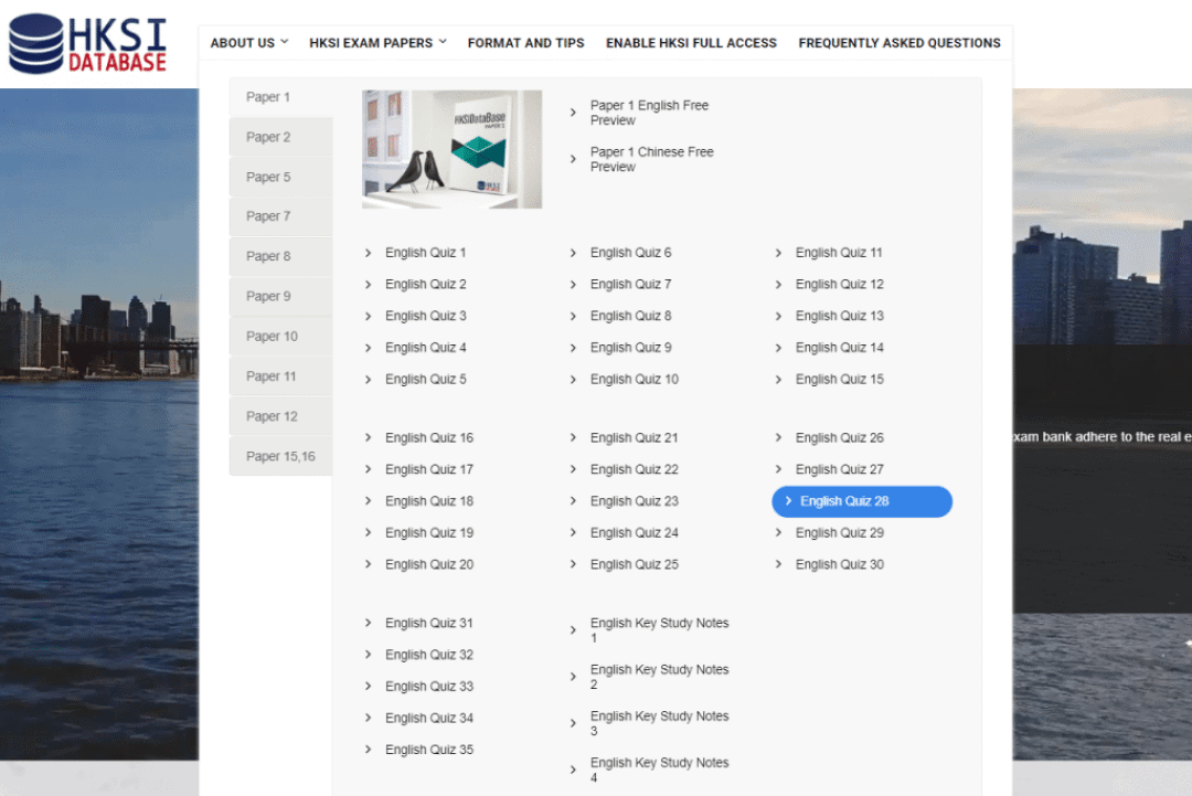 HKSI Paper 1 Free Past Paper & Study Materials - New Update